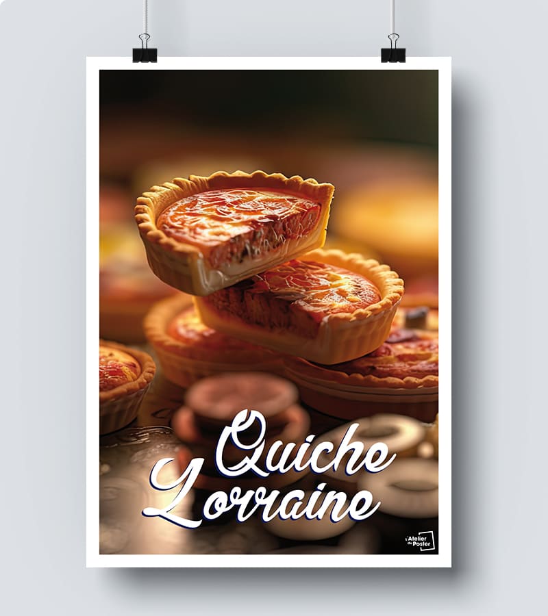 Affiche Quiche Lorraine – L'Atelier du Poster