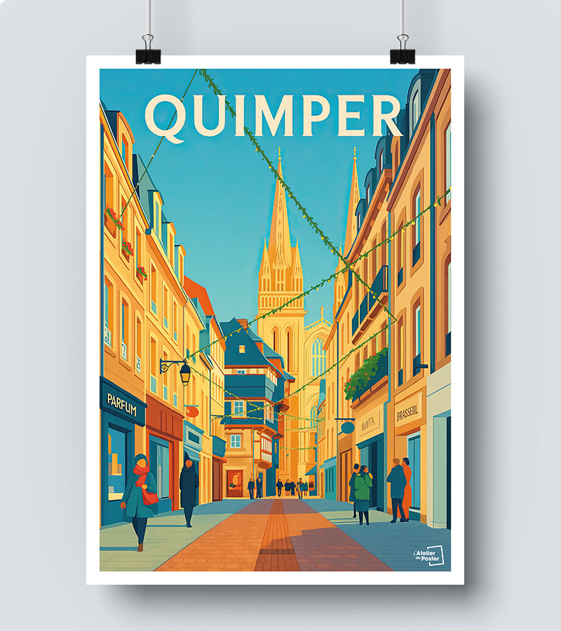 Affiche Quimper – L'Atelier du Poster