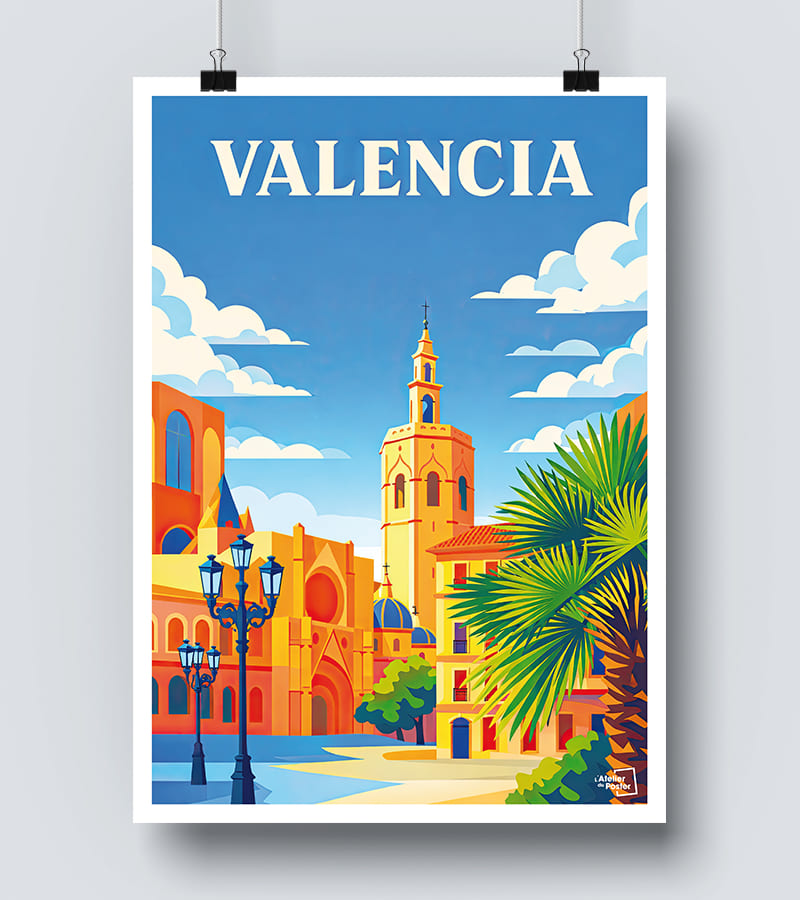 Affiche Valence – L'Atelier du Poster